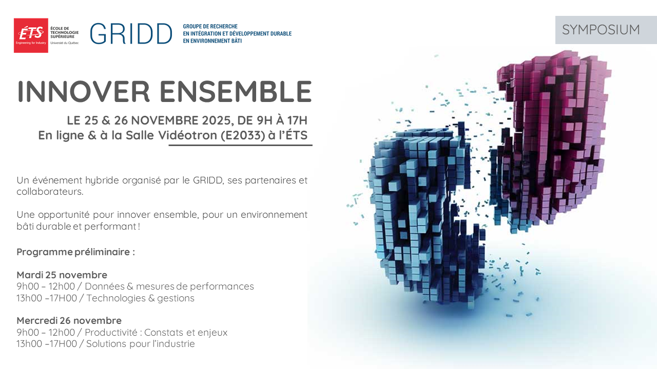 Inscrivez-vous à Innover Ensemble 2025 ! - GRIDD - Groupe de recherche ...